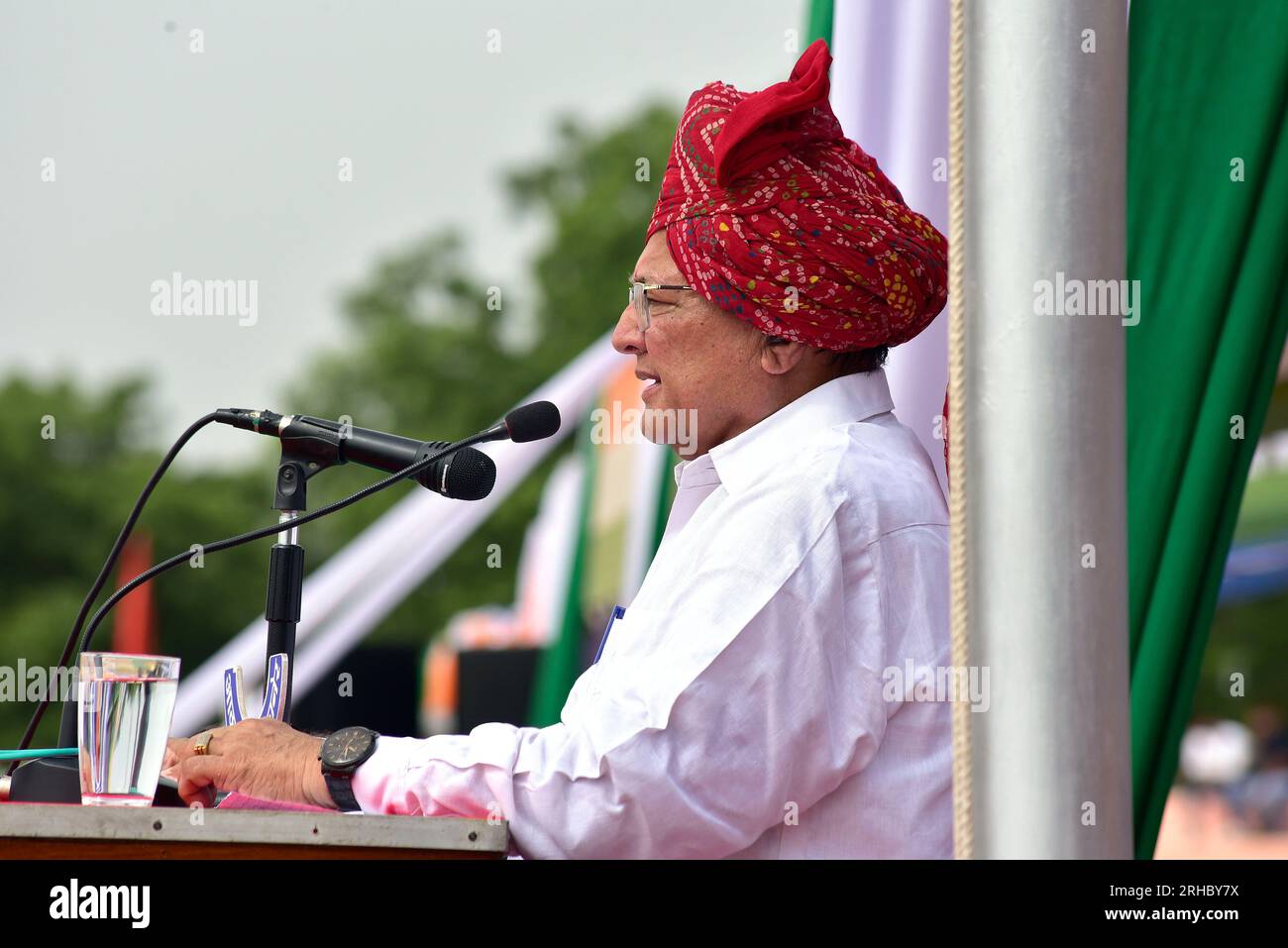 Bikaner, Rajasthan, India. 15th Aug, 2023. Rajasthan Education Minister ...