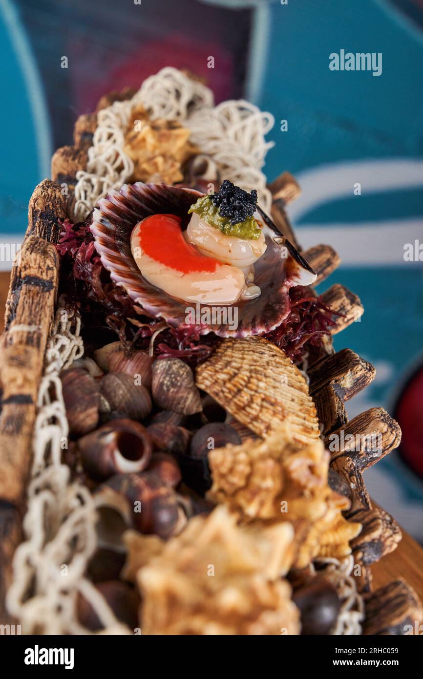 Graffiti seafood restaurant hi-res stock photography and images - Alamy