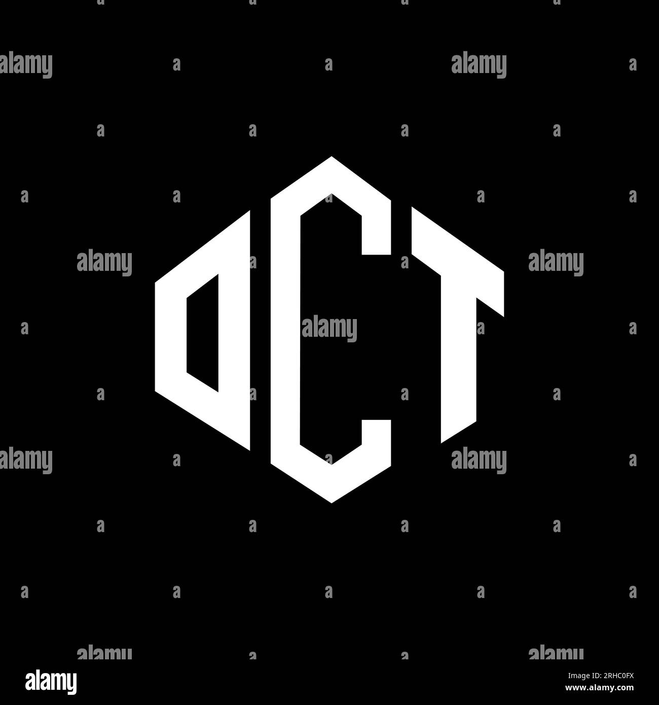 OCT letter logo design with polygon shape. OCT polygon and cube shape ...