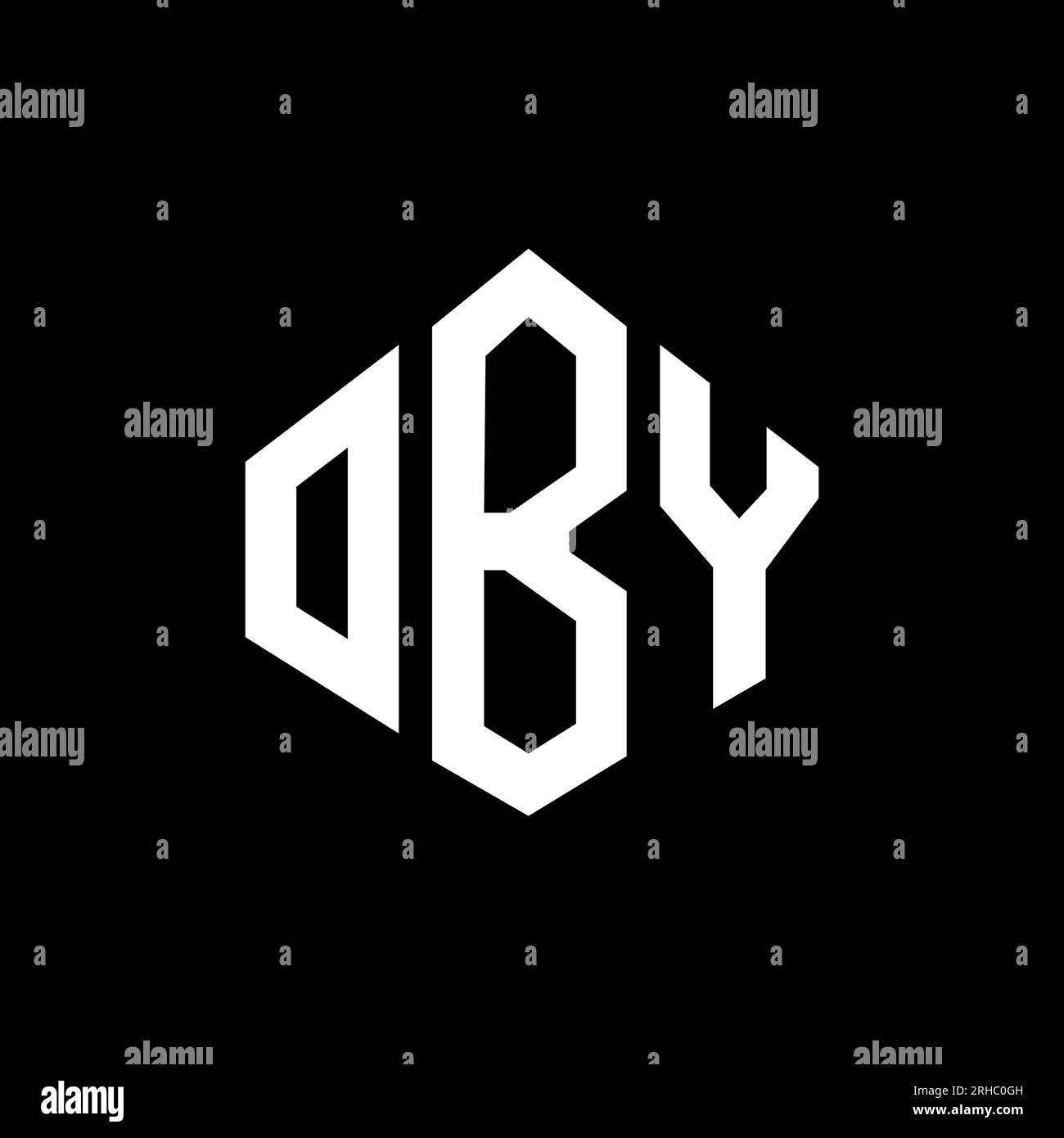 Oby logo design Stock Vector Images - Alamy