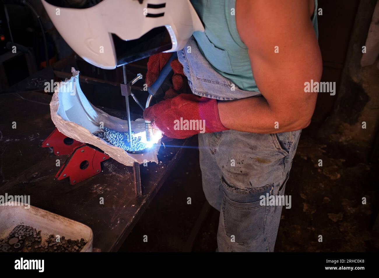 Technician torch hi-res stock photography and images - Alamy