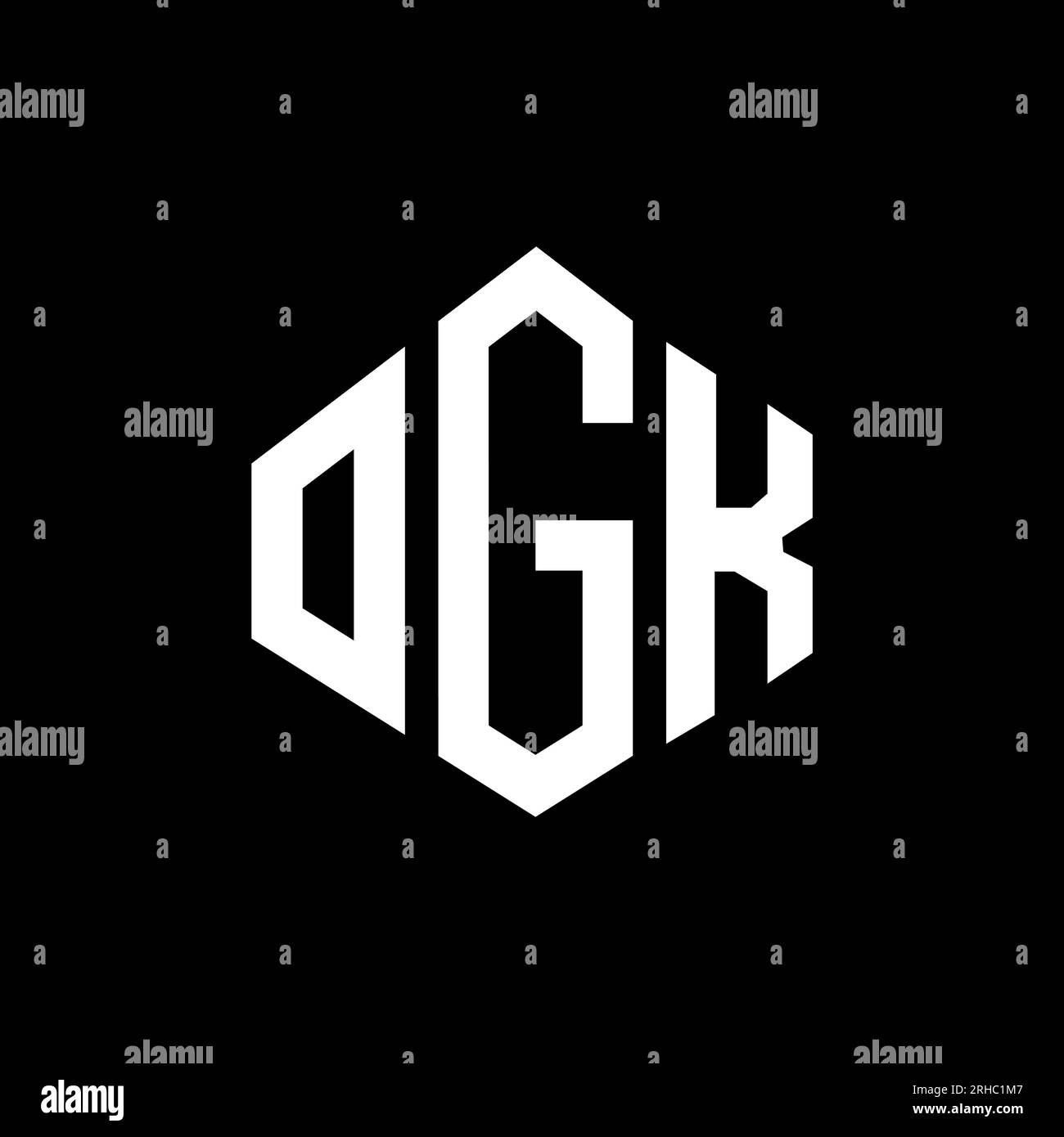 Ogk logo design Black and White Stock Photos & Images - Alamy