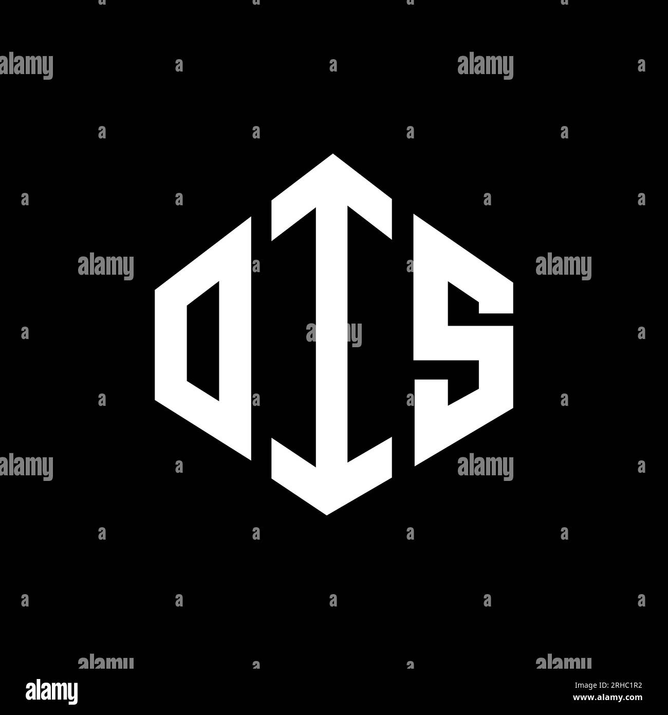 OIS letter logo design with polygon shape. OIS polygon and cube shape ...