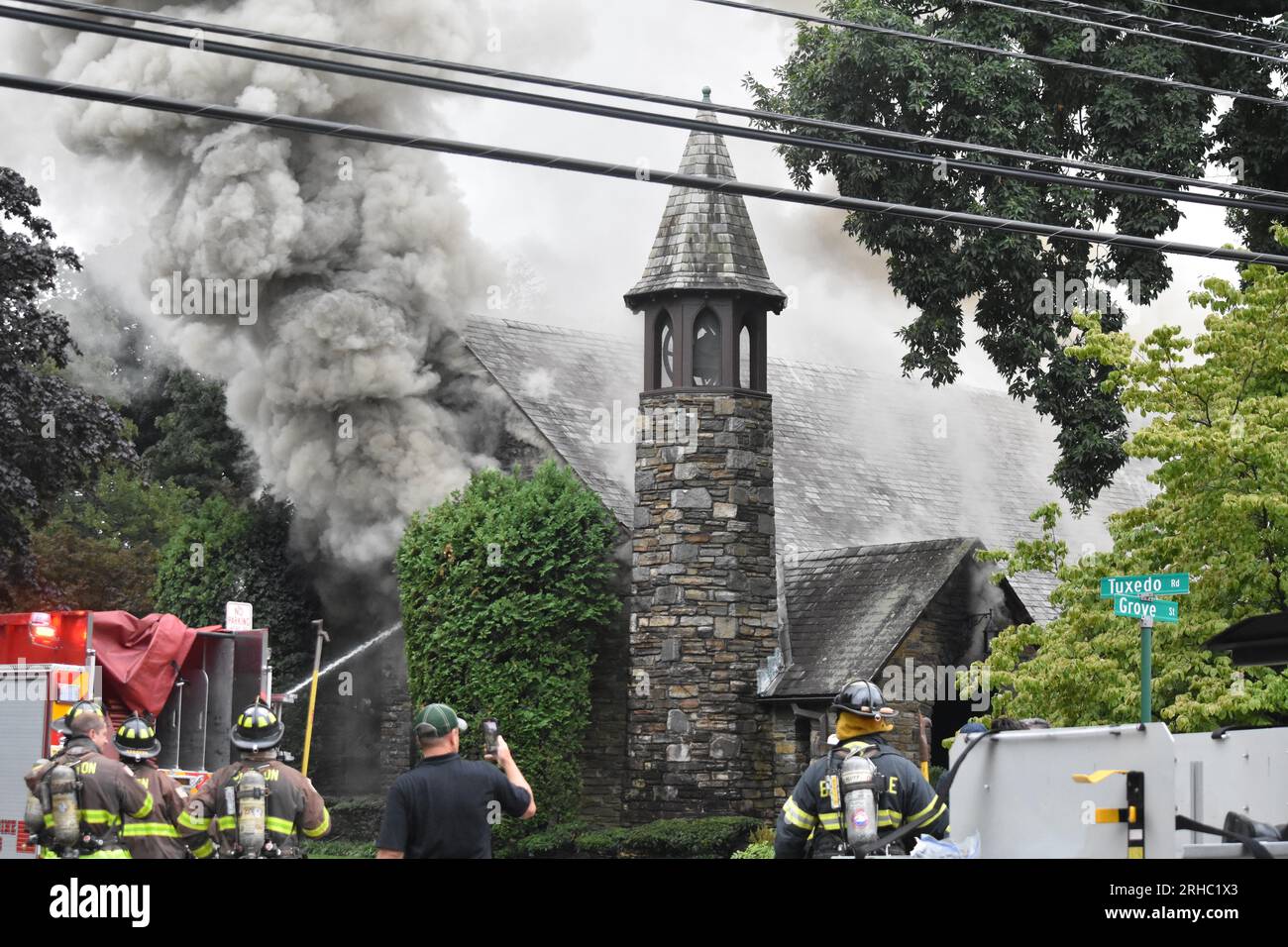 Montclair, United States. 15th Aug, 2023. Heavy smoke engulfs the ...