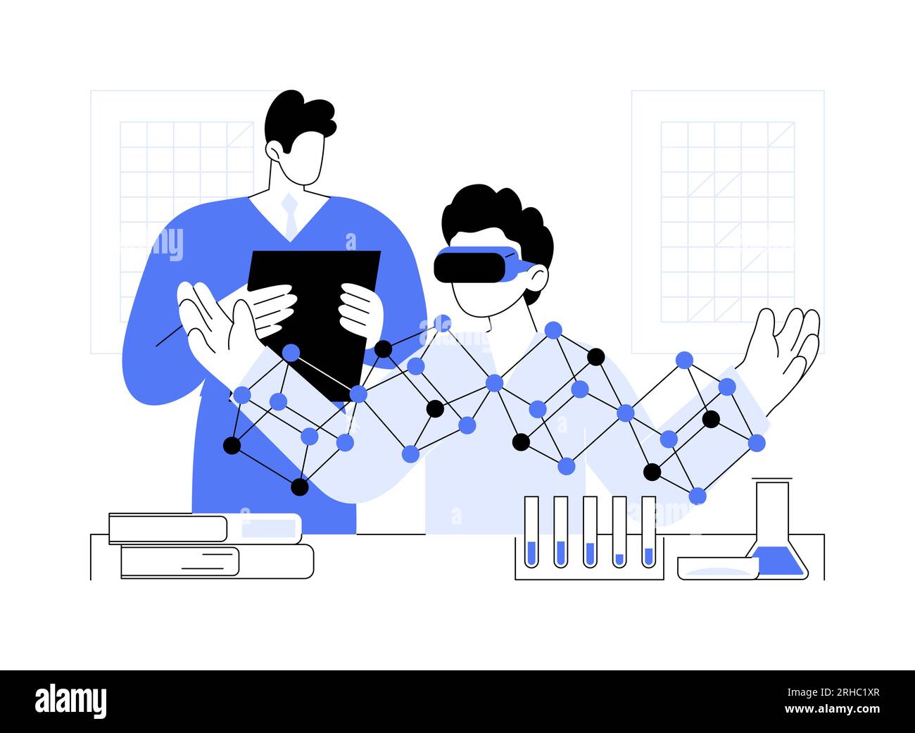 VR in education abstract concept vector illustration Stock Vector Image ...