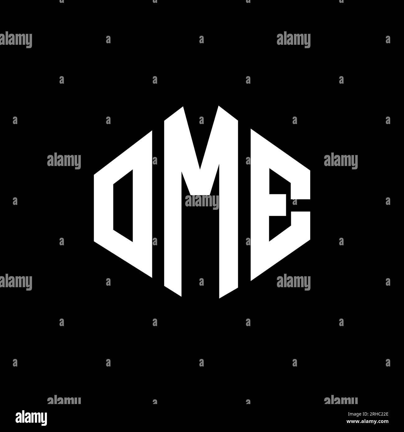 OME letter logo design with polygon shape. OME polygon and cube shape ...