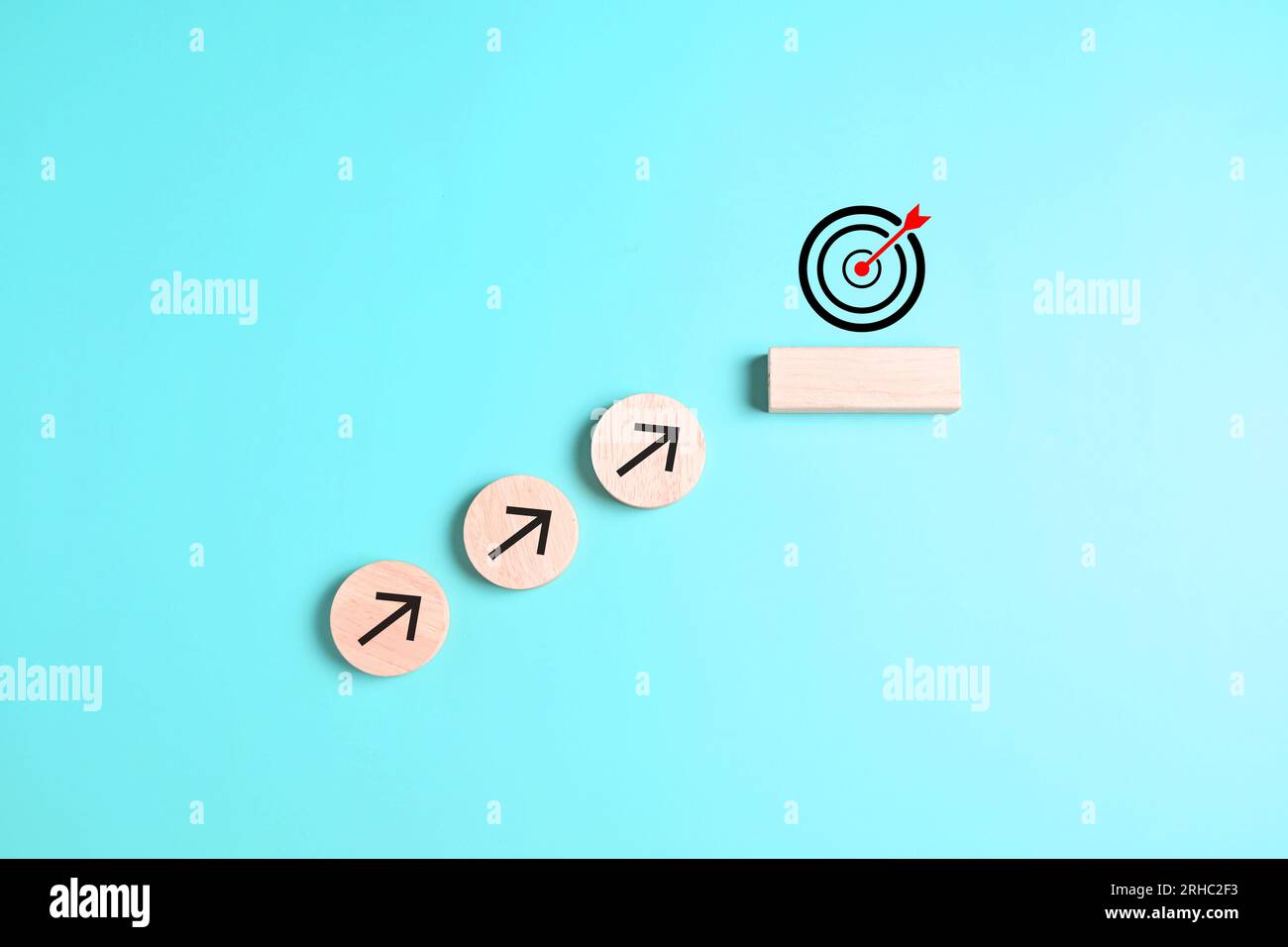 success target background. step of success target to the arrow board ...