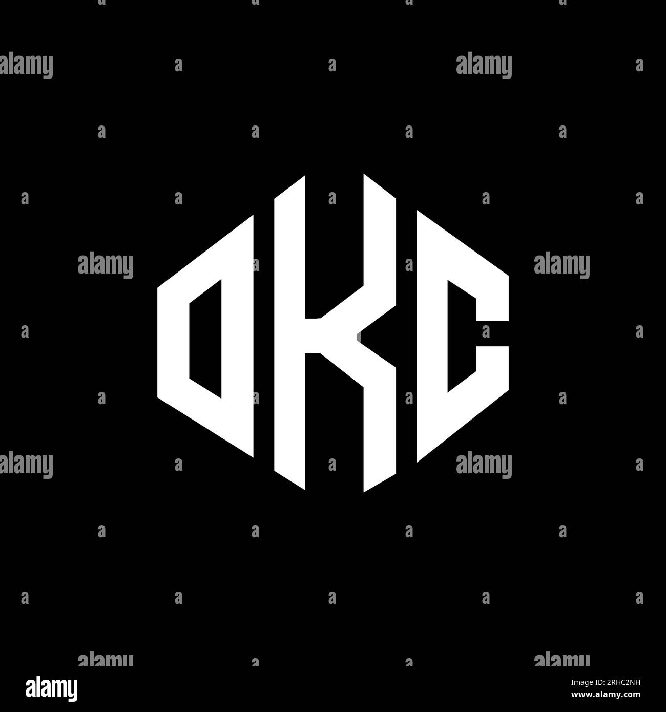 Okc logo design Black and White Stock Photos & Images - Alamy