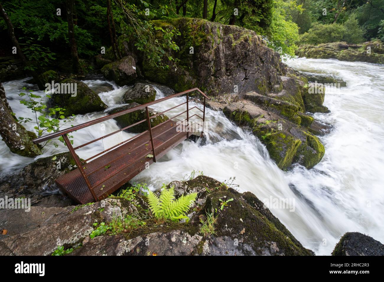 Waterfalls around Elterwater, Skelwith Force and Colwith Force Stock ...