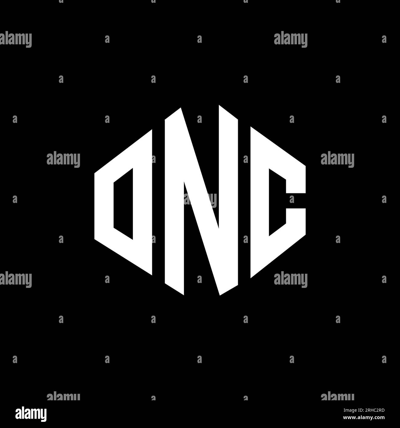 ONC letter logo design with polygon shape. ONC polygon and cube shape ...