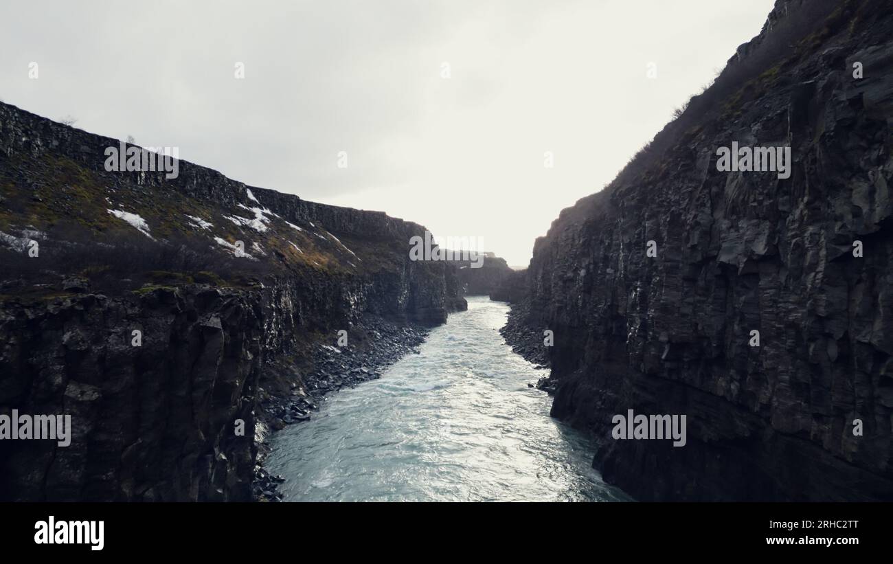 Aerial shot rocky cliffs canyon hi-res stock photography and images - Alamy