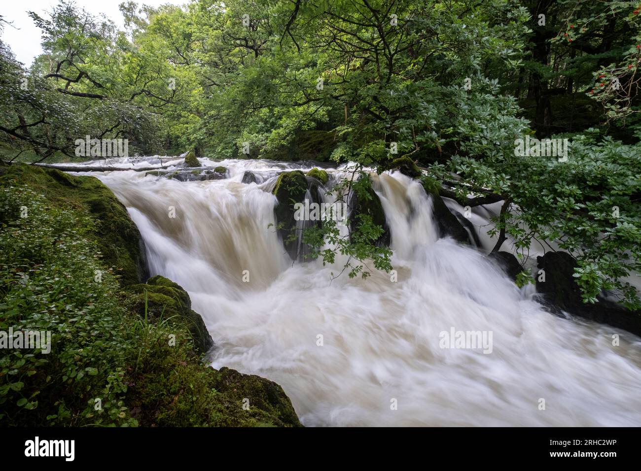 Waterfalls around Elterwater, Skelwith Force and Colwith Force Stock ...