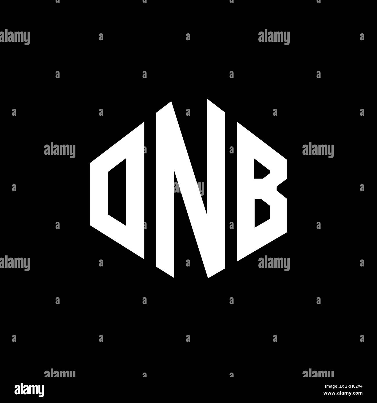 ONB letter logo design with polygon shape. ONB polygon and cube shape ...