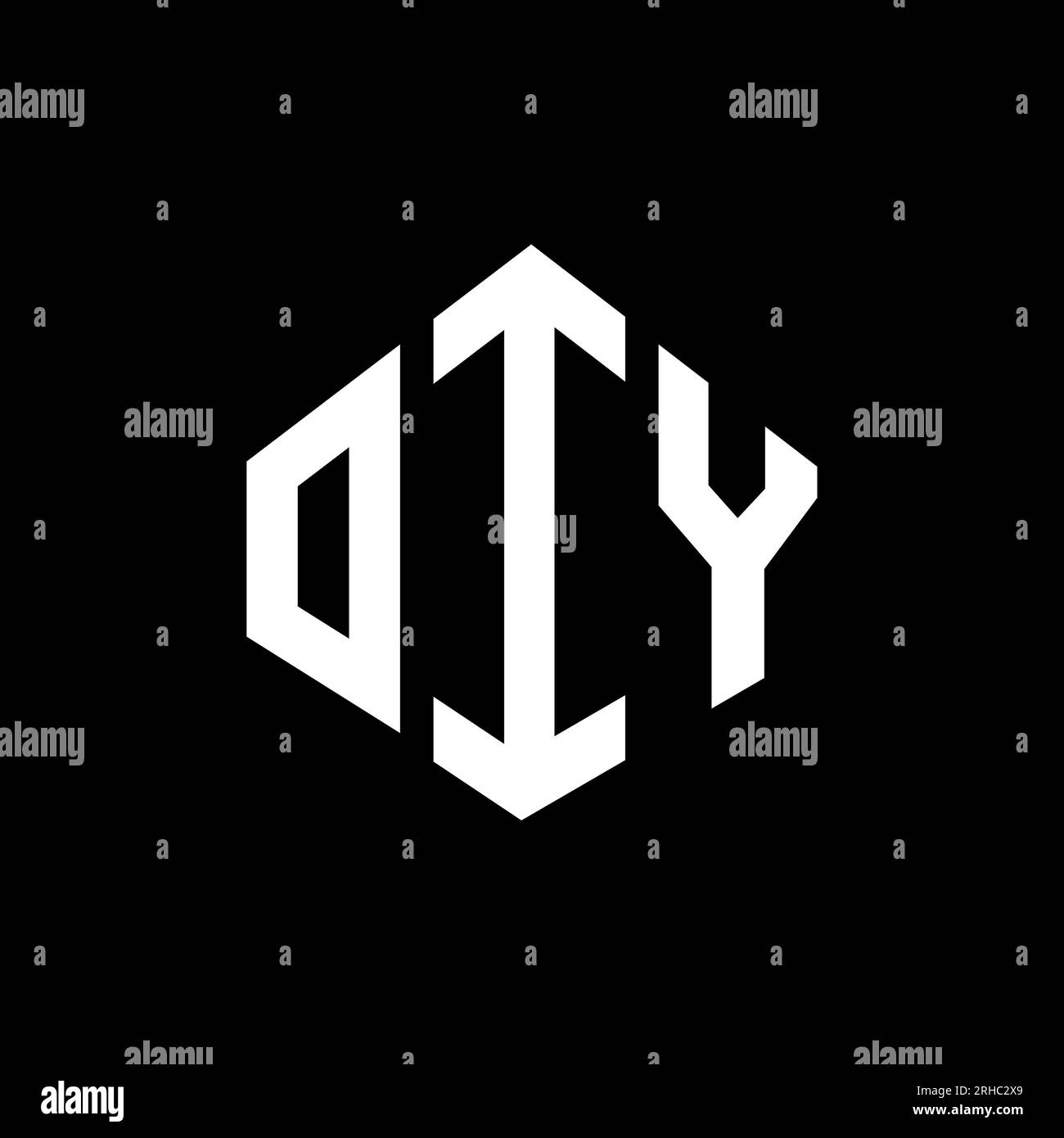 OIY letter logo design with polygon shape. OIY polygon and cube shape ...