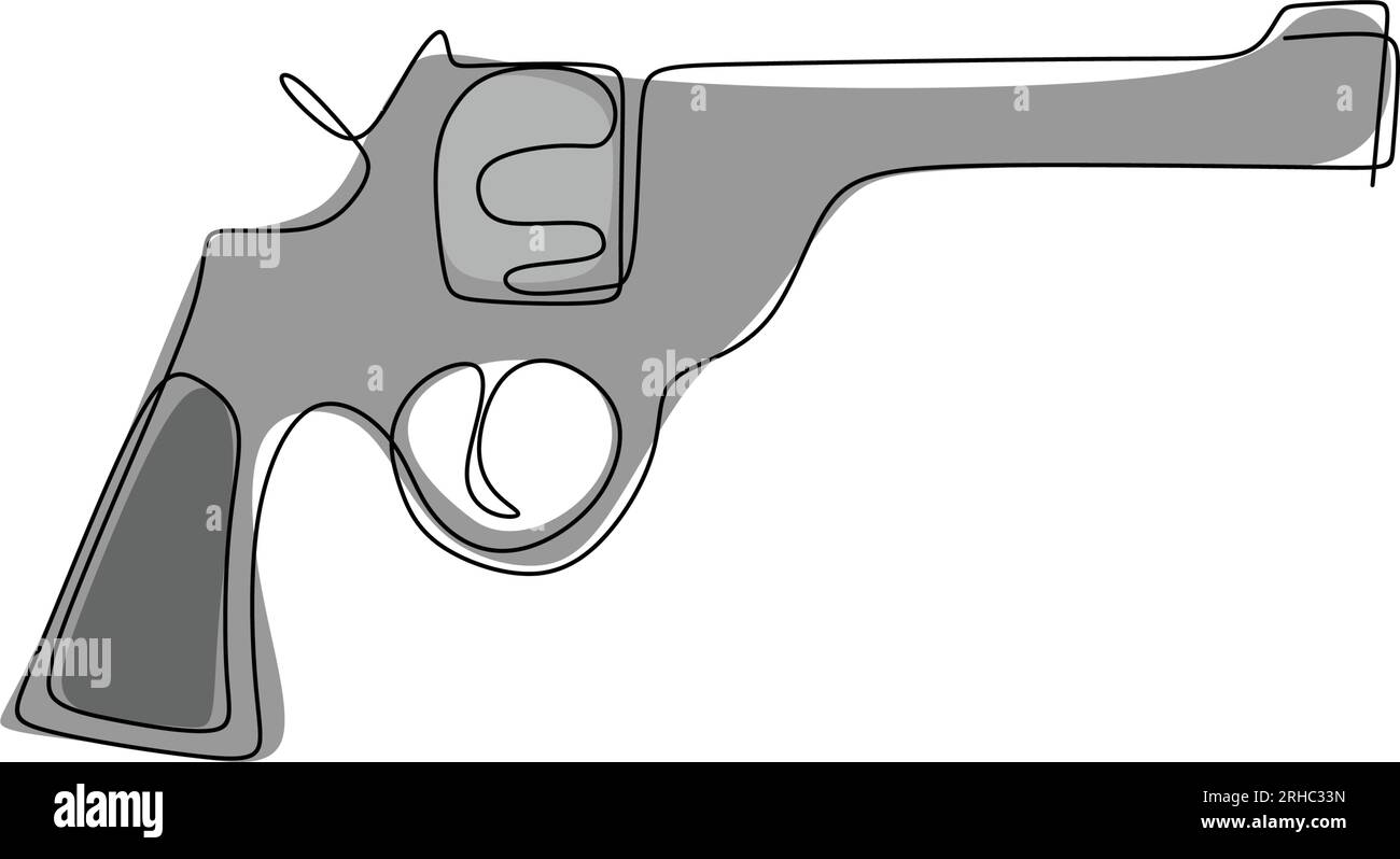 continuous line drawing tool to shoot a gun Stock Vector Image & Art ...