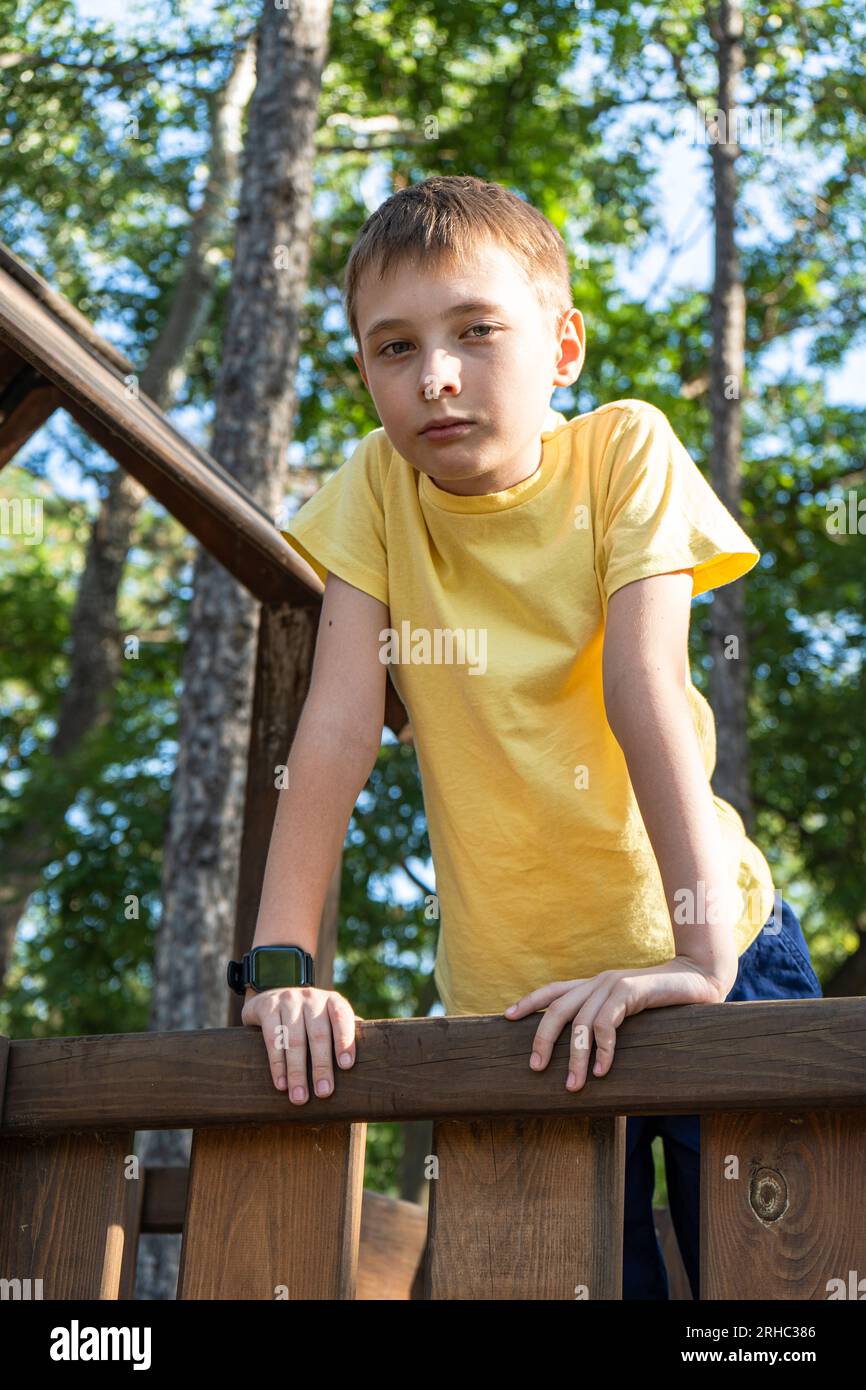 Grumpy child playground hi-res stock photography and images - Alamy