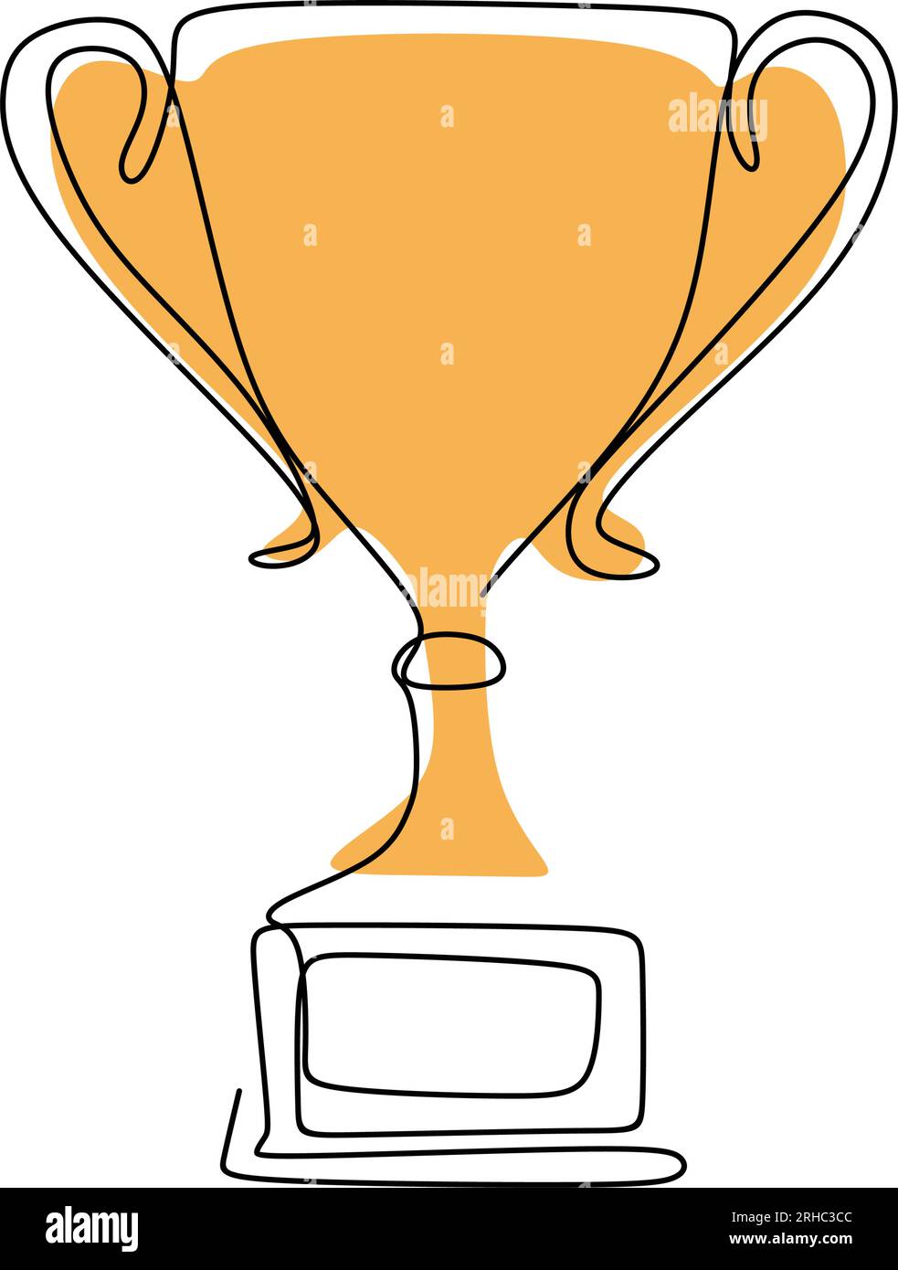 Continuous golden line Stock Vector Images - Alamy