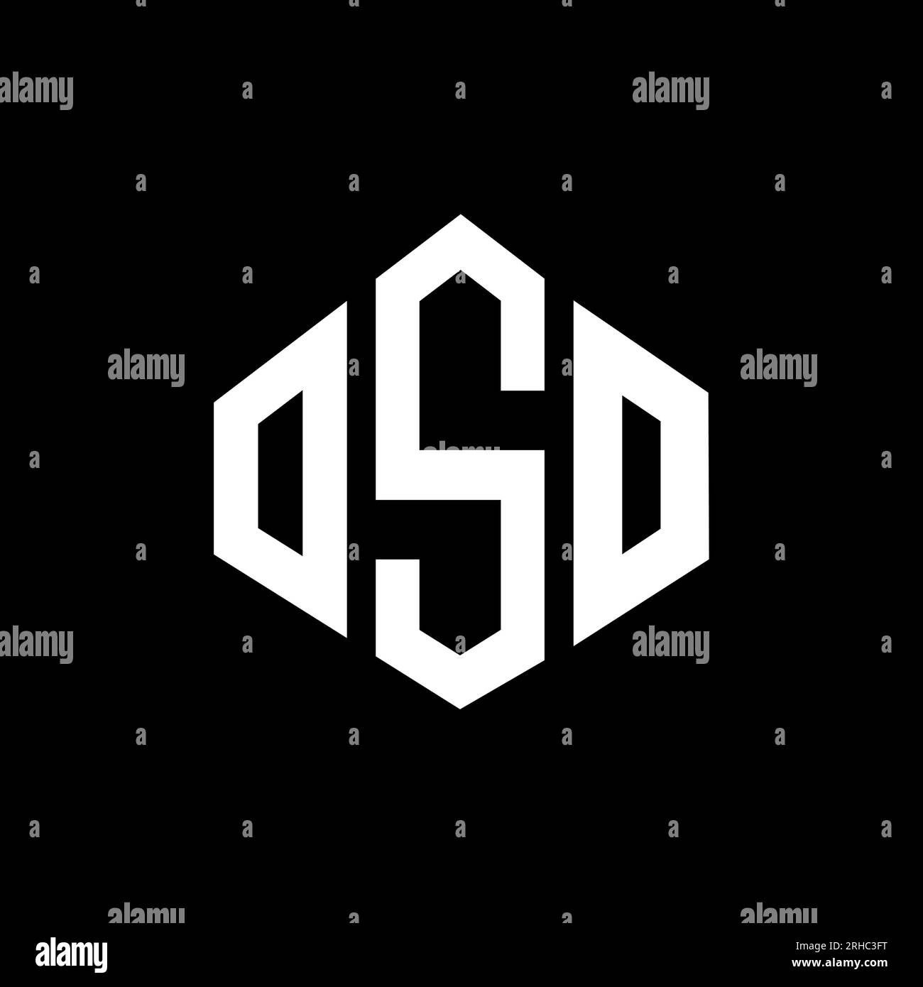 OSO letter logo design with polygon shape. OSO polygon and cube shape ...