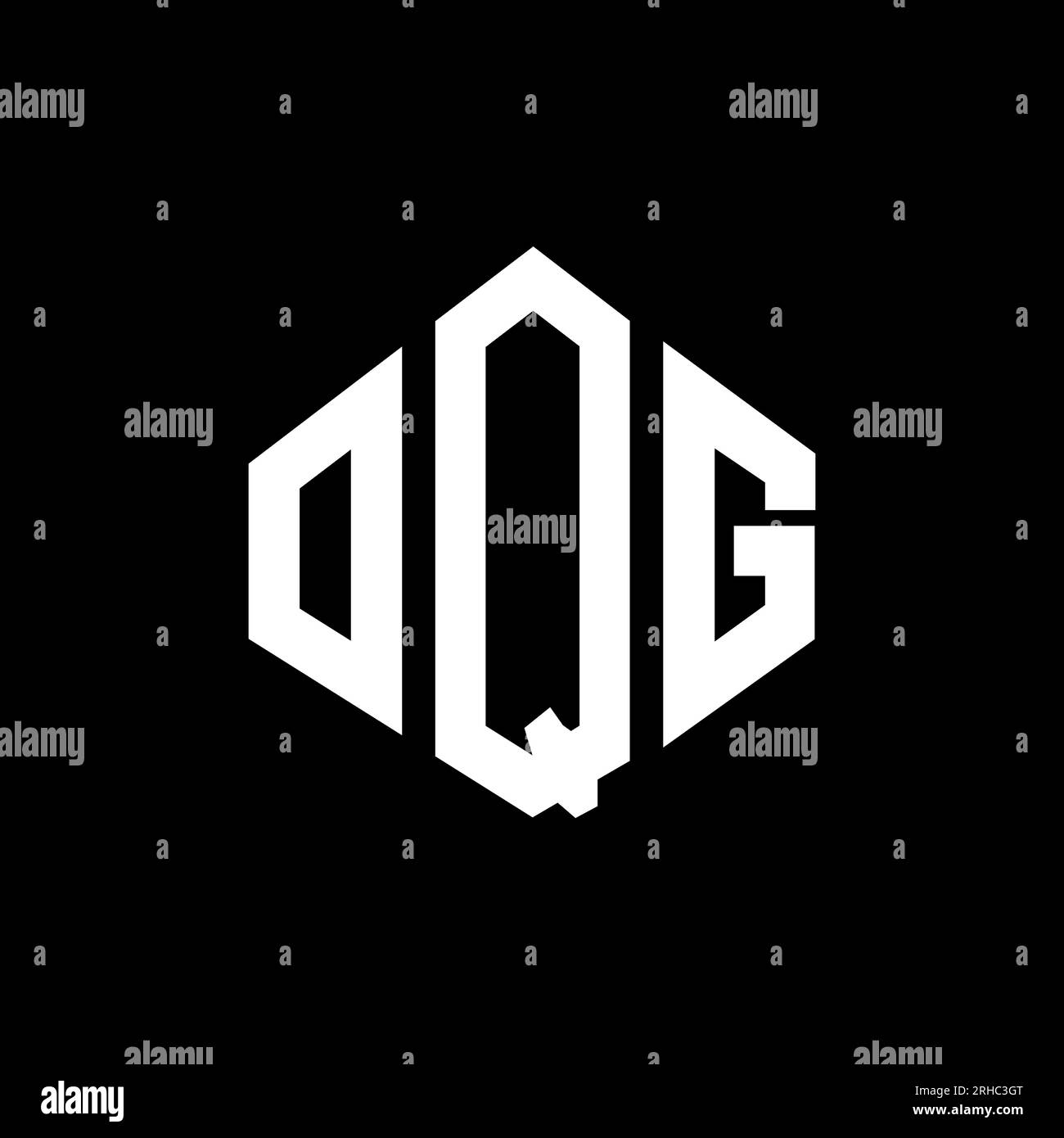 Oqg logo design Black and White Stock Photos & Images - Alamy
