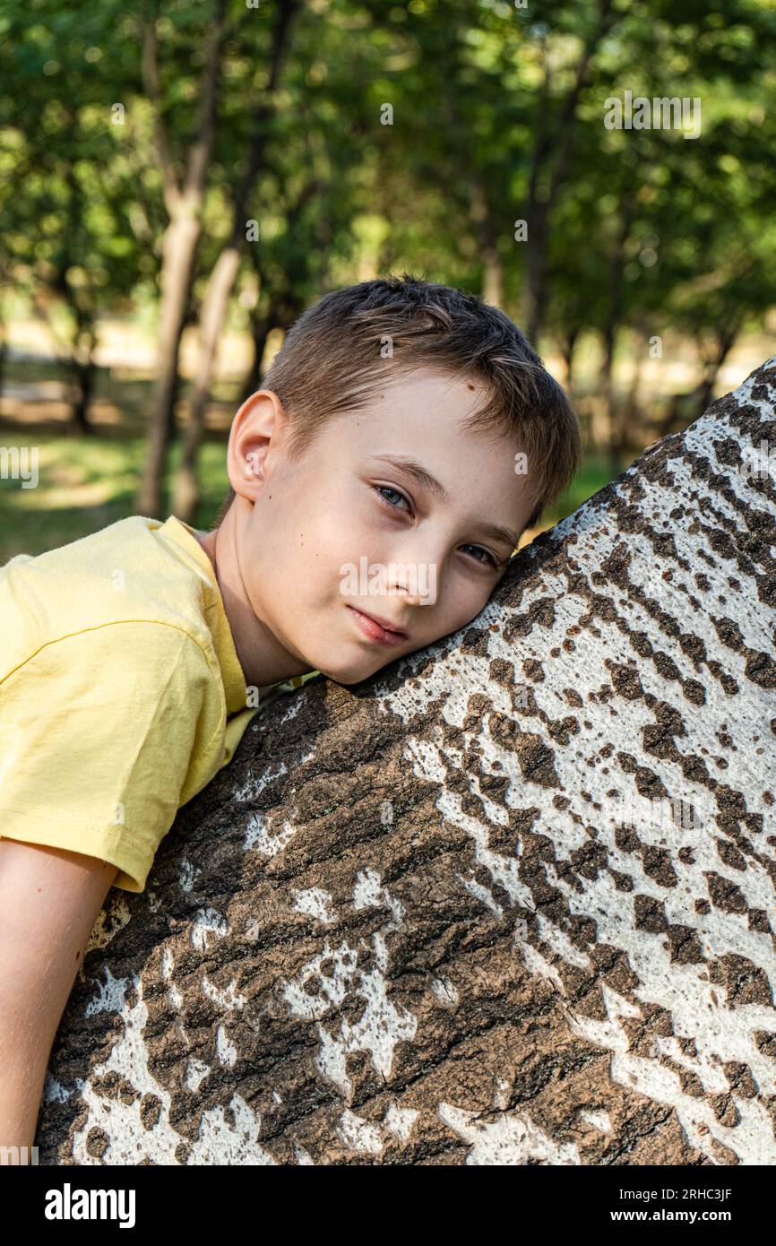 Tree hugger children hi-res stock photography and images - Alamy