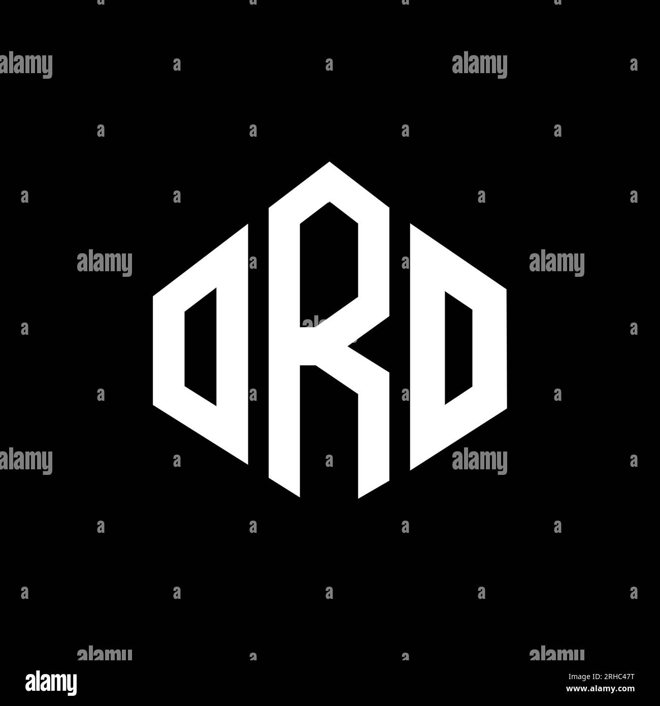 ORO letter logo design with polygon shape. ORO polygon and cube shape ...