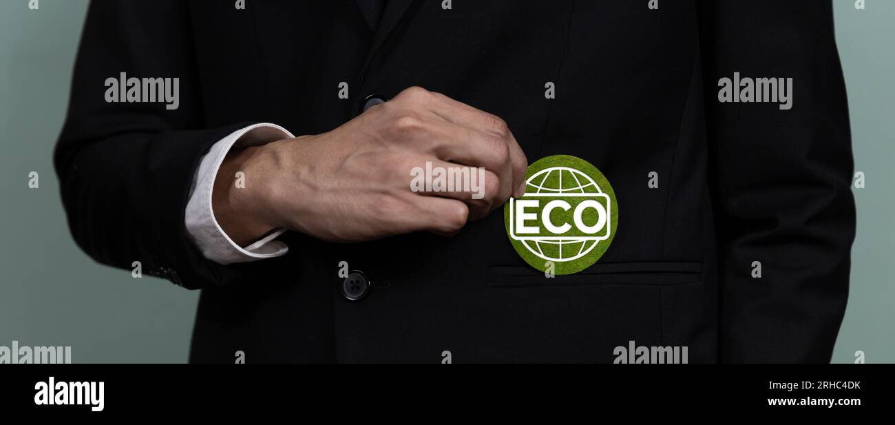 Eco-friendly corporate promoting sustainable and green business concept ...