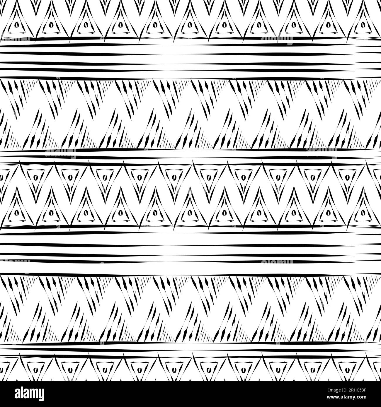 ancient maya tribal ethnic seamless pattern with black and white color ...
