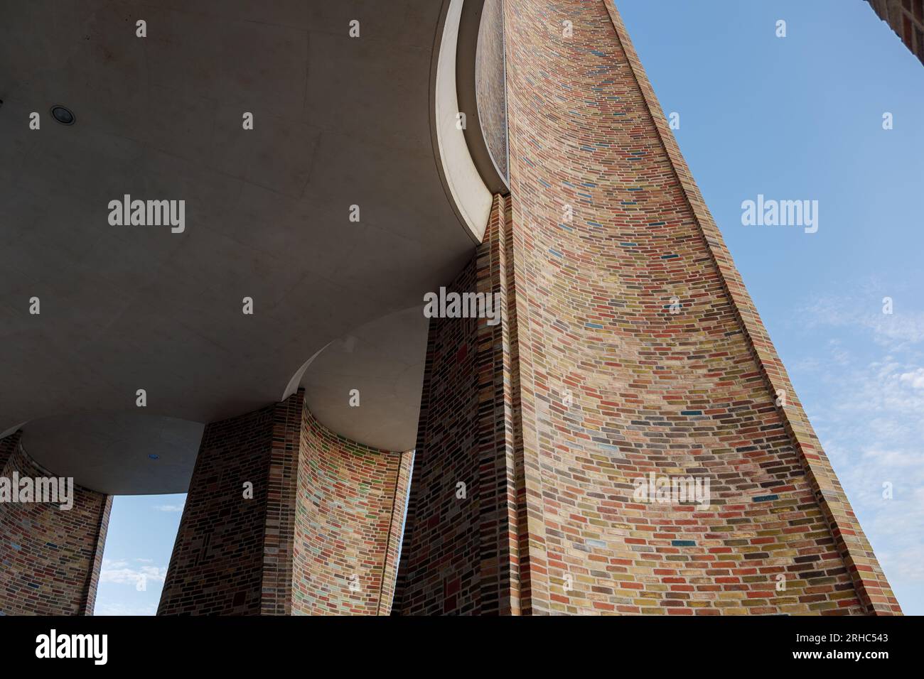 Vejle, Denmark - 06 OCTOBER 2022: Outdoor exterior view and detail of ...