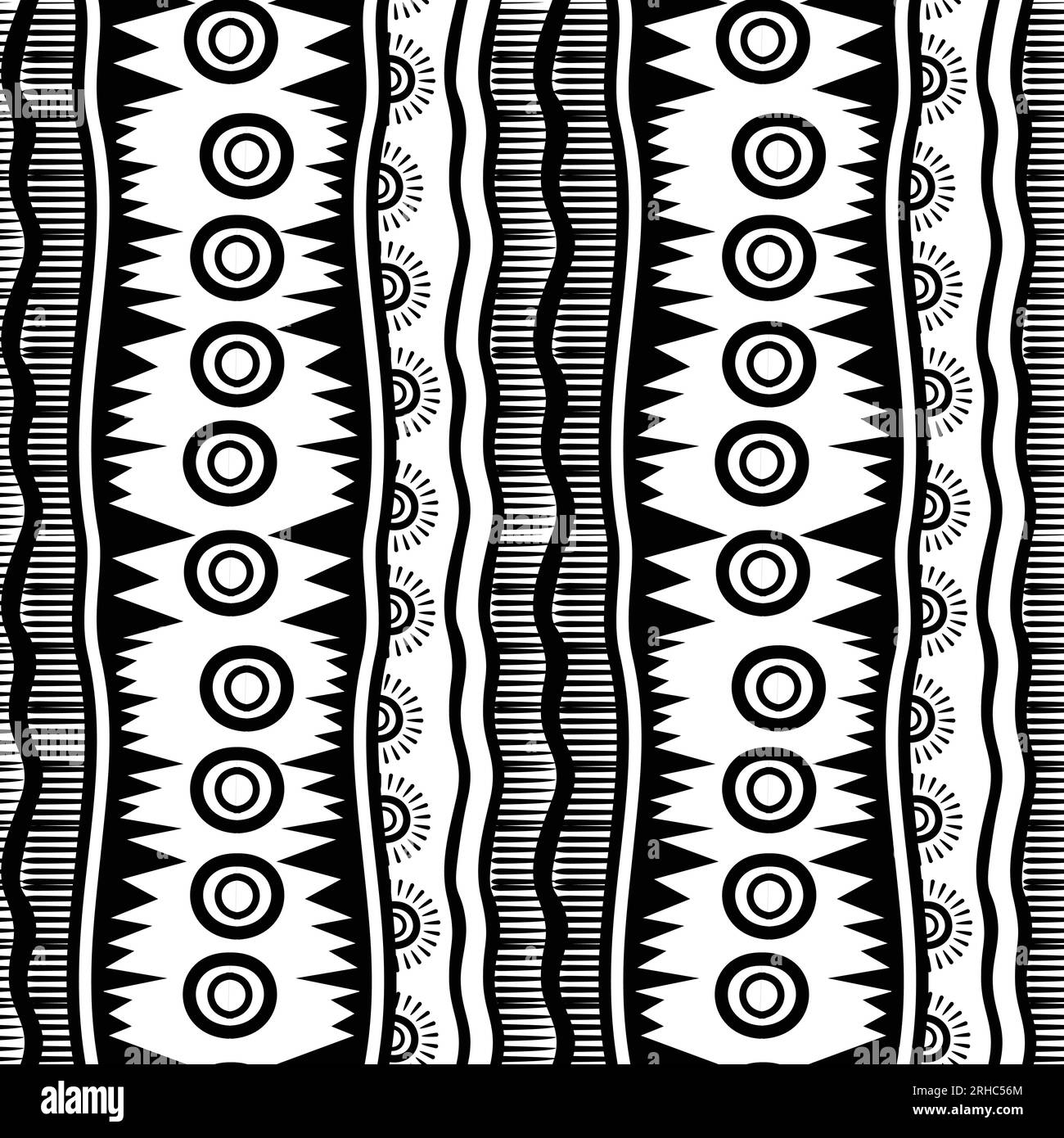 ancient maya tribal ethnic seamless pattern with black and white color ...