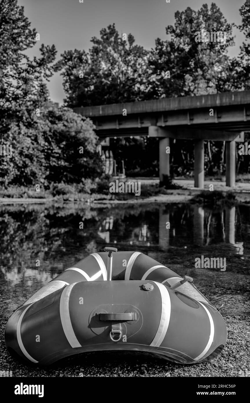 Raft guide Black and White Stock Photos & Images - Alamy