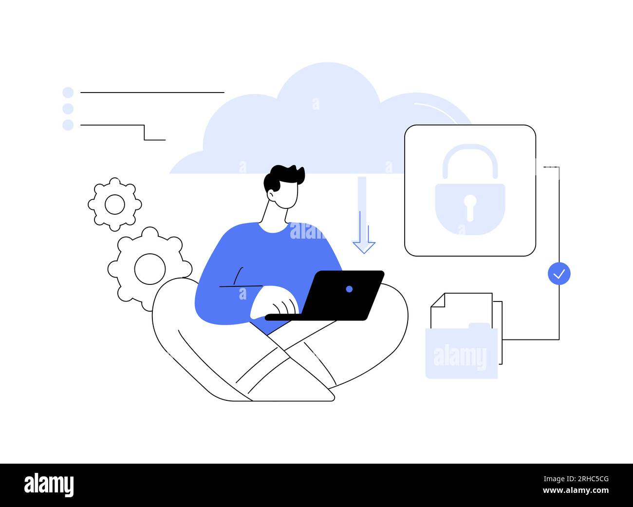 Secure boot abstract concept vector illustration Stock Vector Image ...