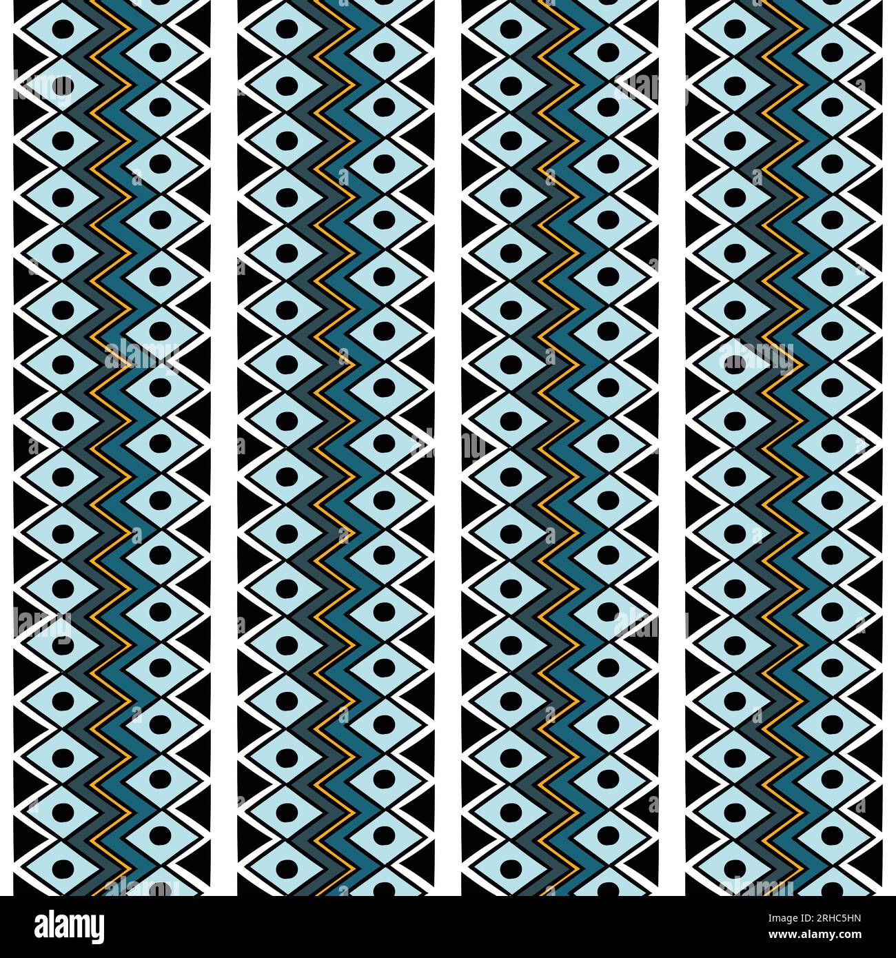 retro colors tribal vector seamless navajo pattern. aztec abstract ...