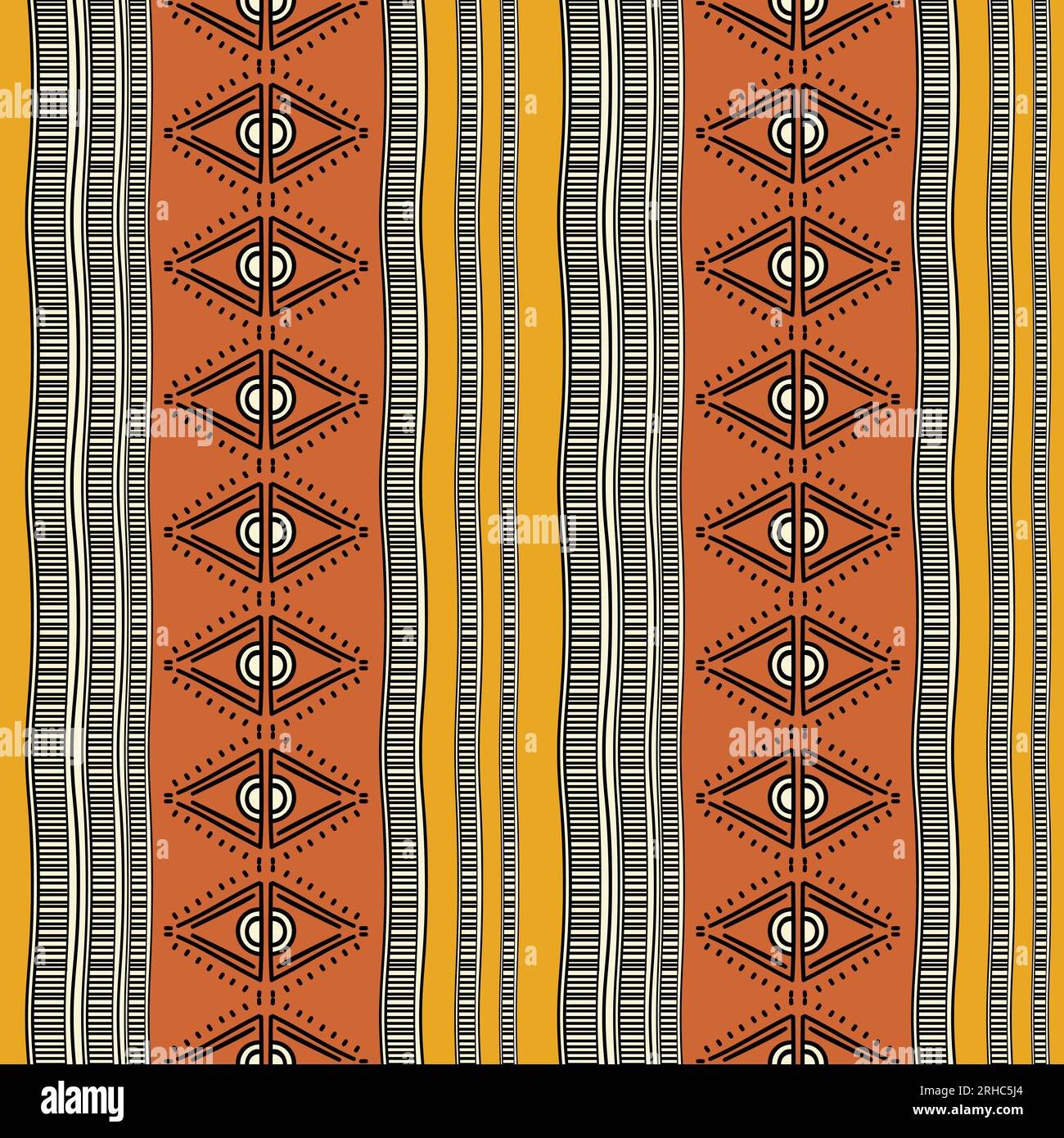 Colorful Tribal Art Wallpaper