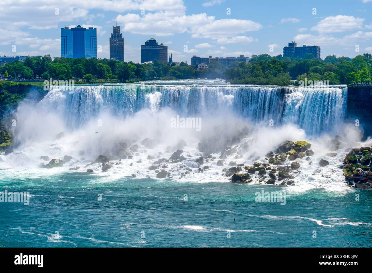 Niagara Falls, American Falls seen from Ontario, Canada Stock Photo - Alamy