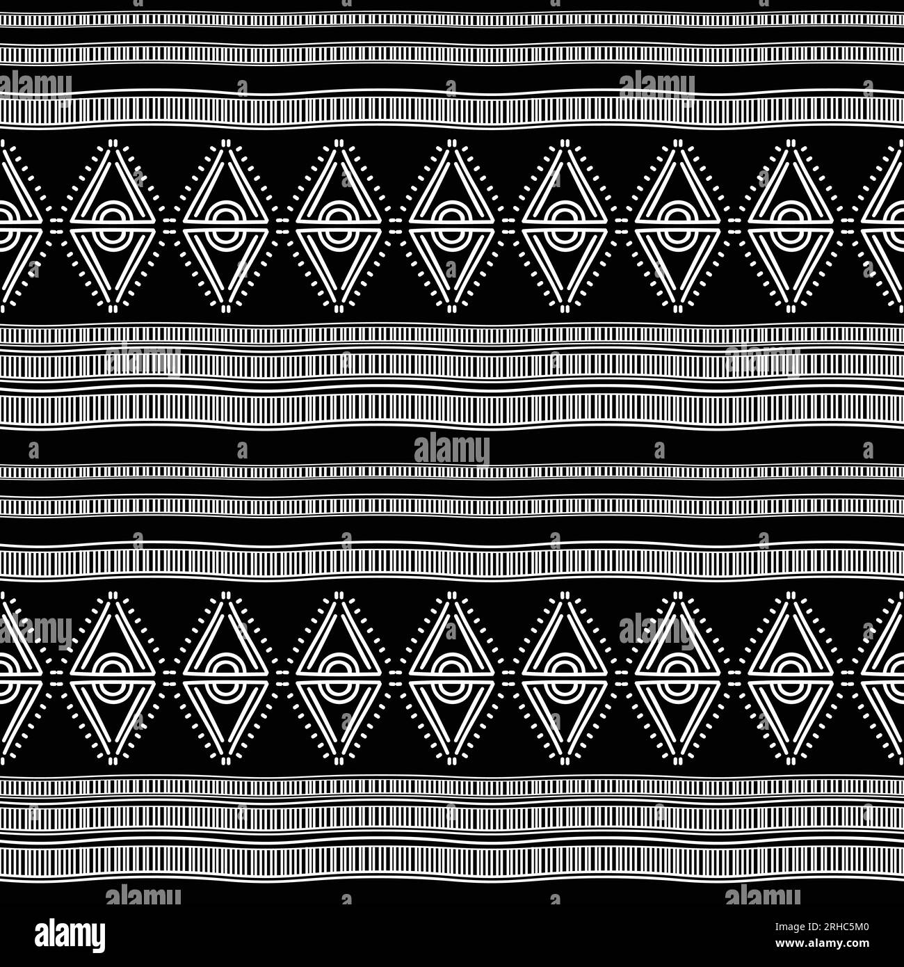 ancient maya tribal ethnic seamless pattern with black and white color vector illustration for ...