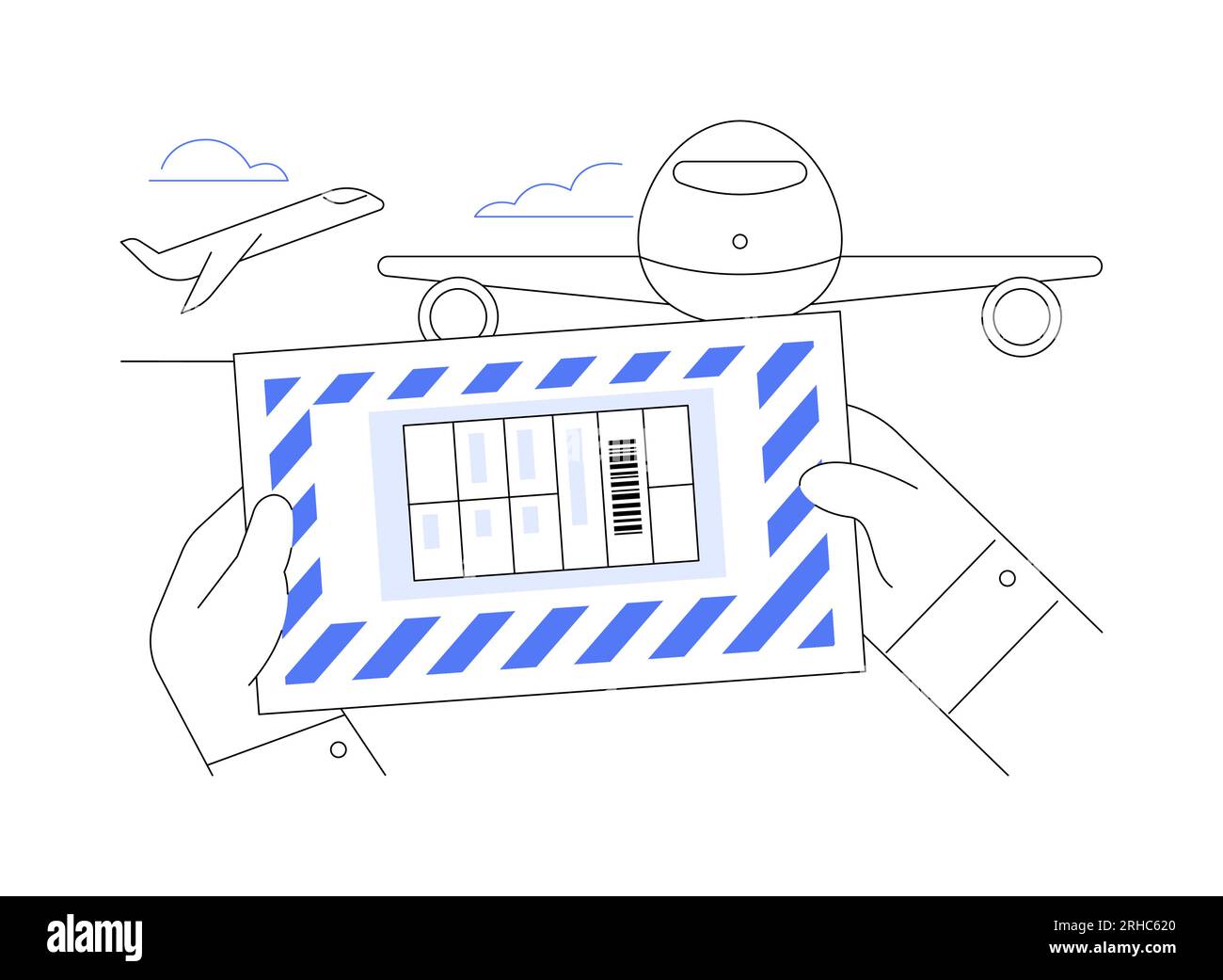 Air waybill abstract concept vector illustration Stock Vector Image ...