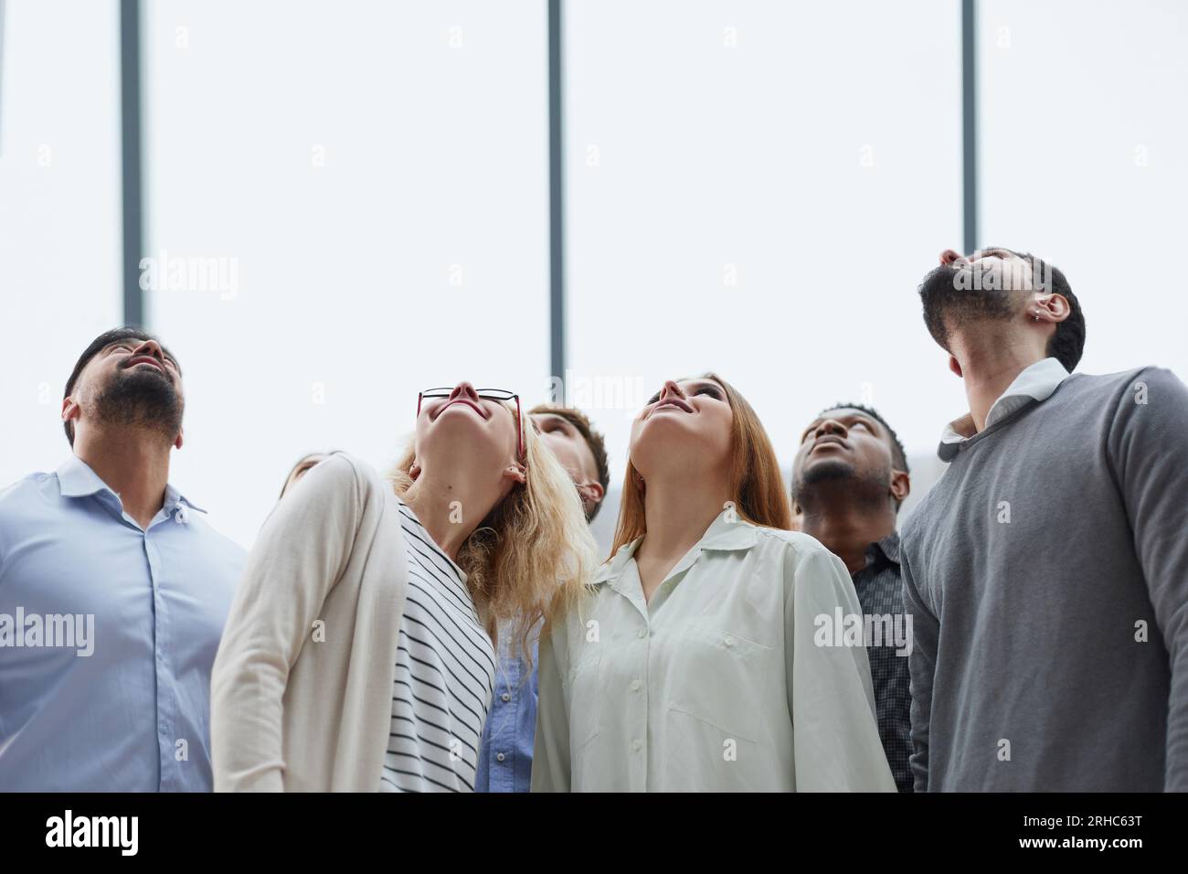 Female student crowd speech hi-res stock photography and images - Alamy