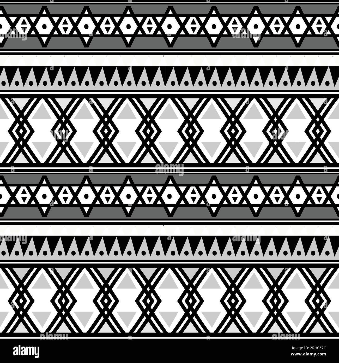 ancient maya tribal ethnic seamless pattern with black and white color ...