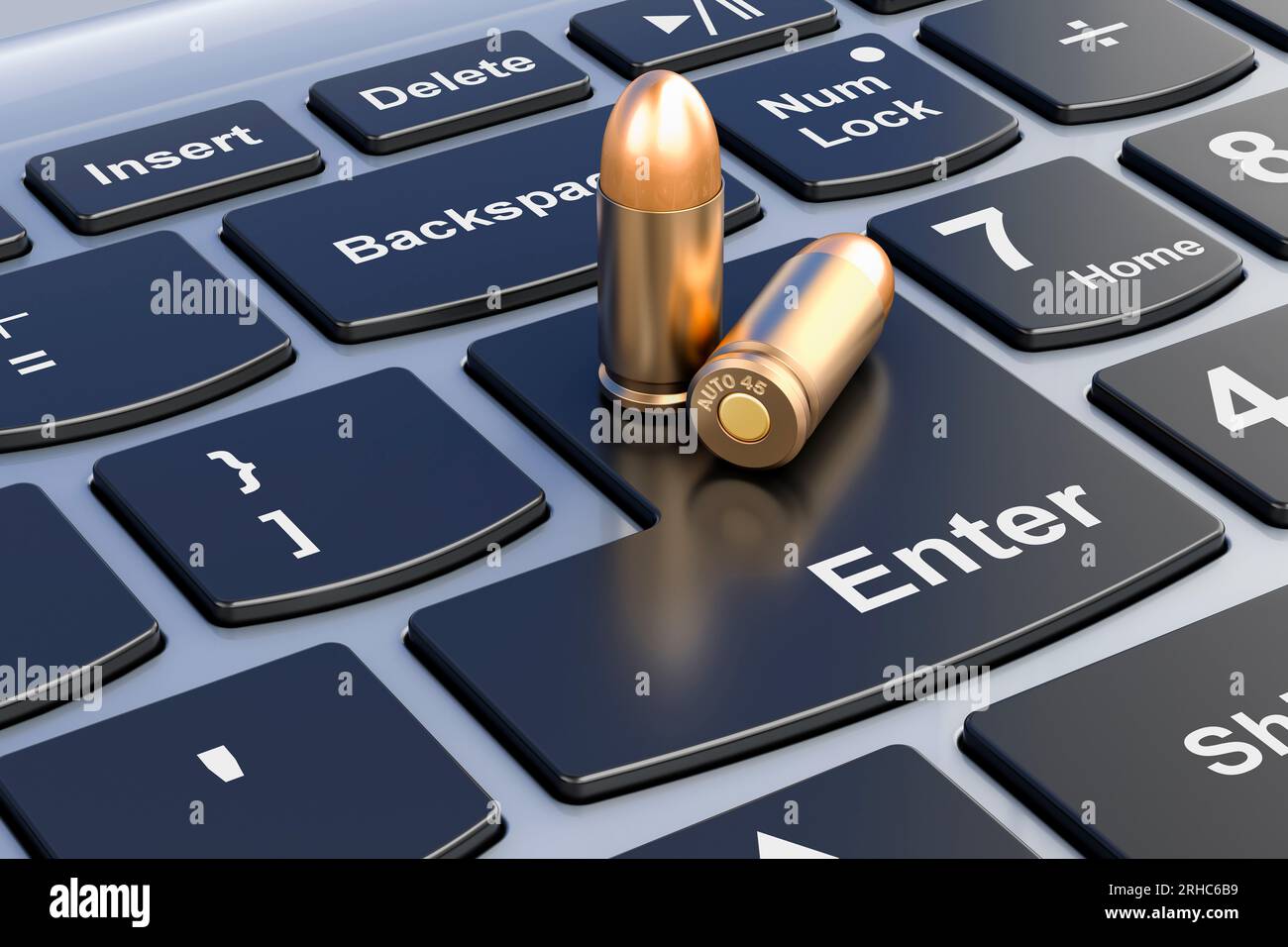 Keyboard pistol hi-res stock photography and images - Alamy