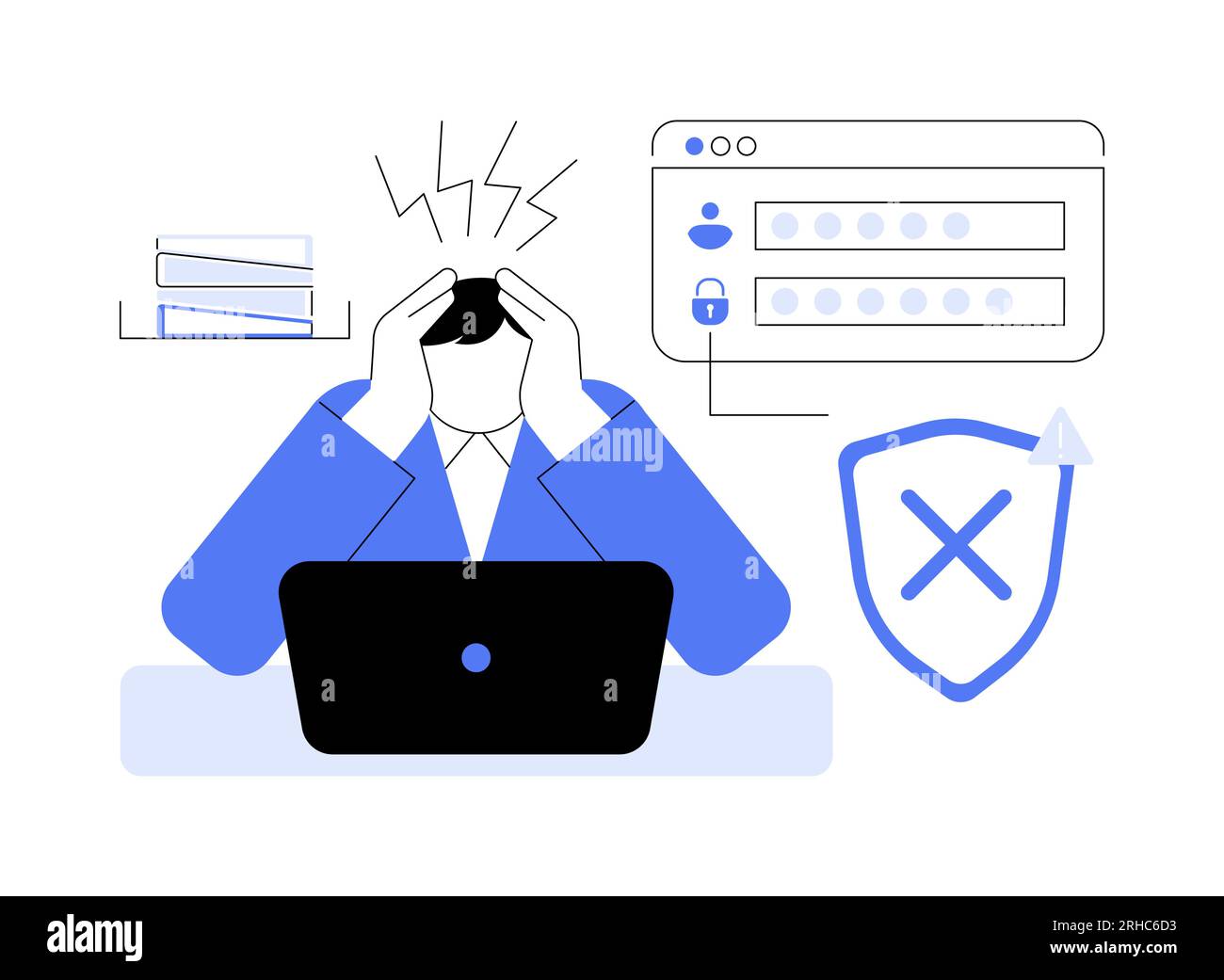 Wrong Password Abstract Concept Vector Illustration Stock Vector Image And Art Alamy 7638