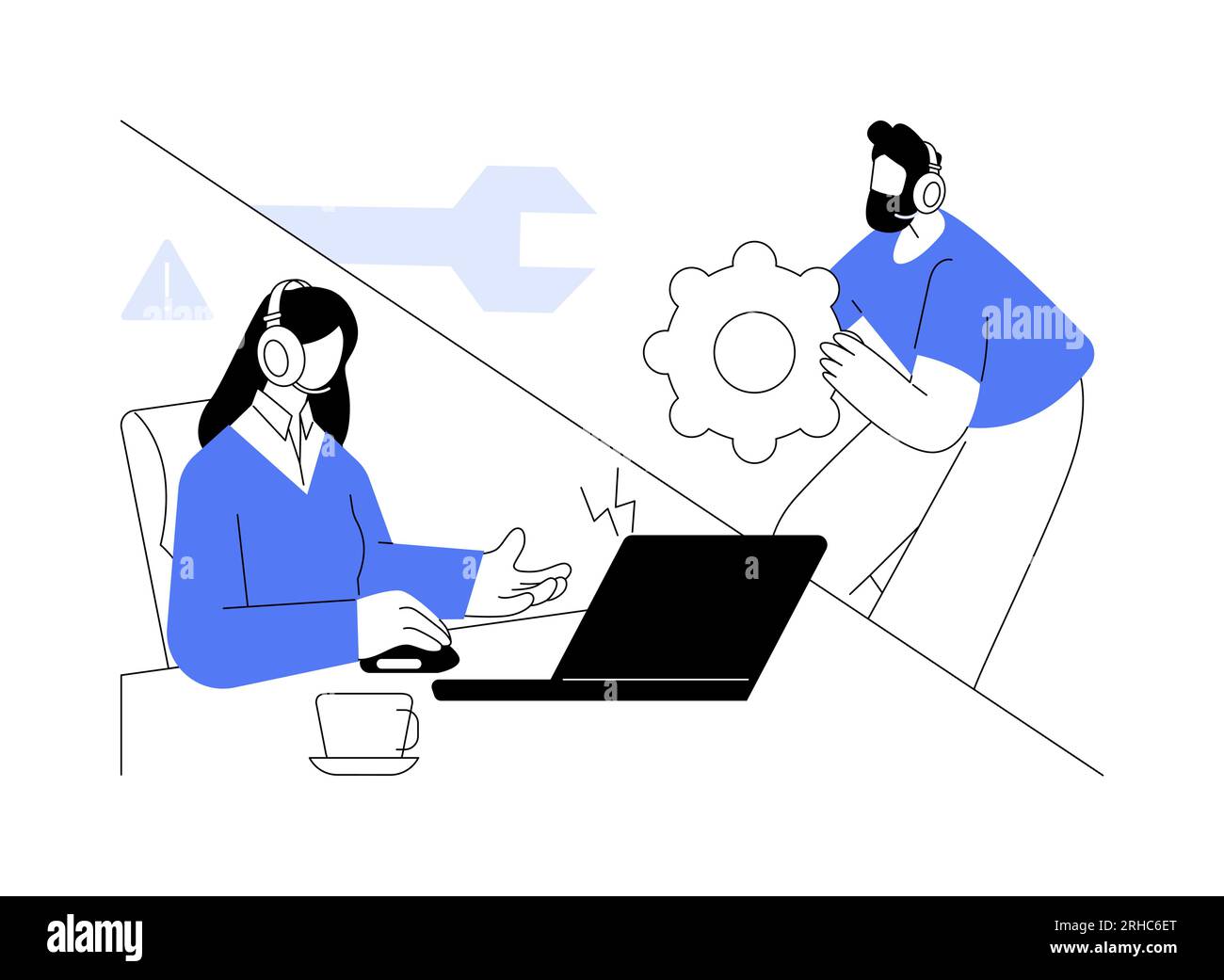 Troubleshooting abstract concept vector illustration Stock Vector Image ...