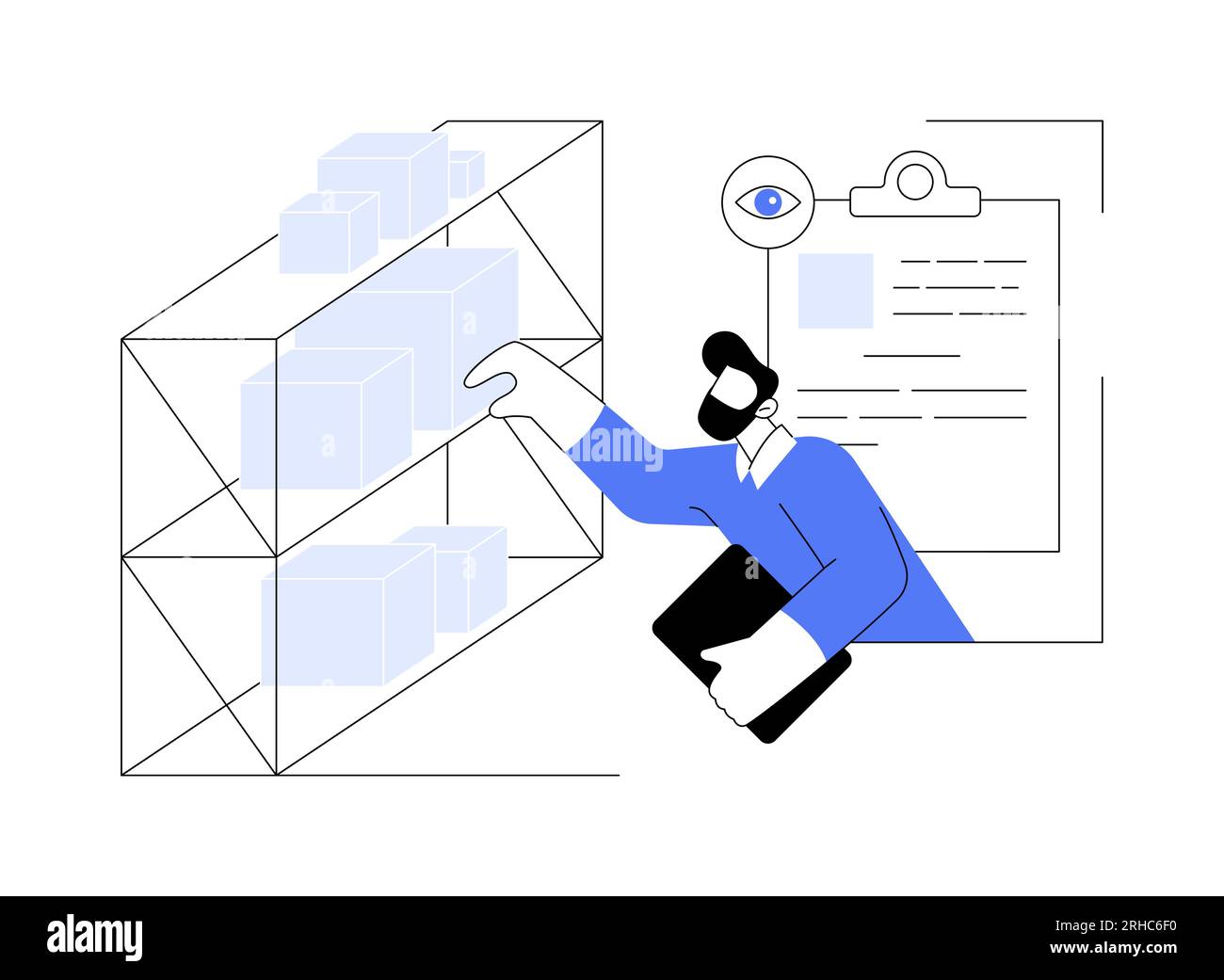 Procurement manager abstract concept vector illustration Stock Vector ...