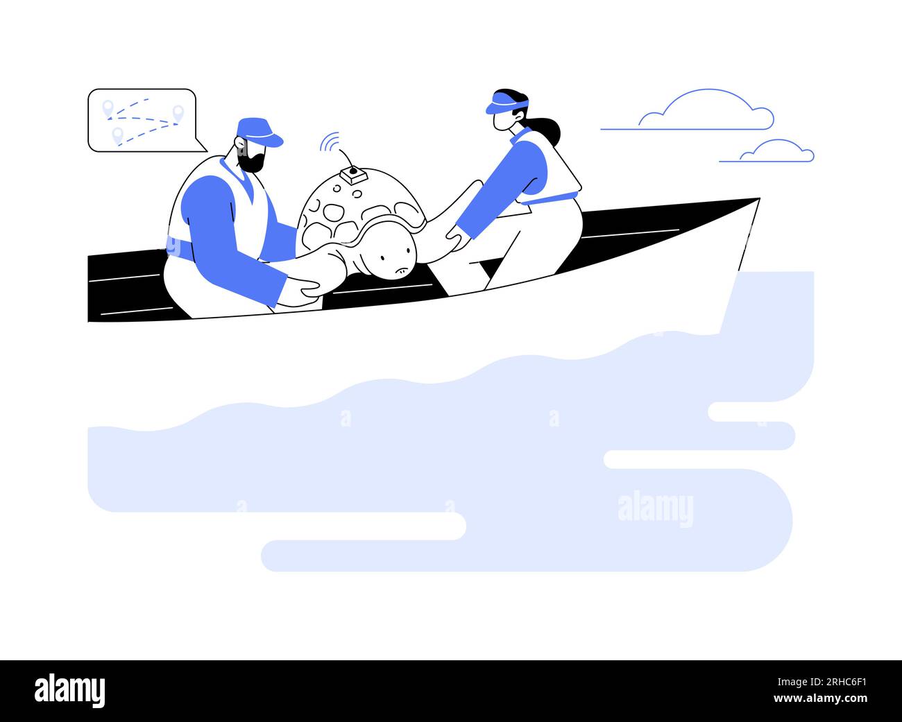 Monitoring Sea Wildlife Abstract Concept Vector Illustration Stock Vector Image And Art Alamy