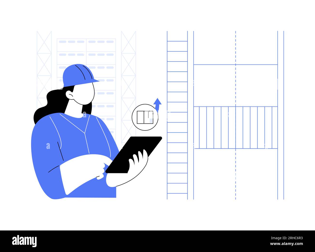 Automated storage and retrieval system abstract concept vector illustration Stock Vector Image ...