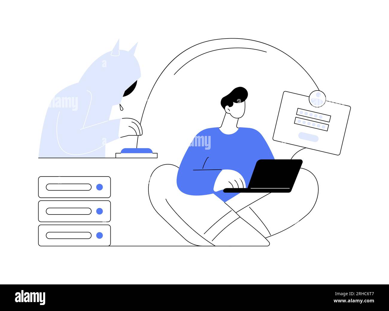 Phishing abstract concept vector illustration Stock Vector Image & Art ...