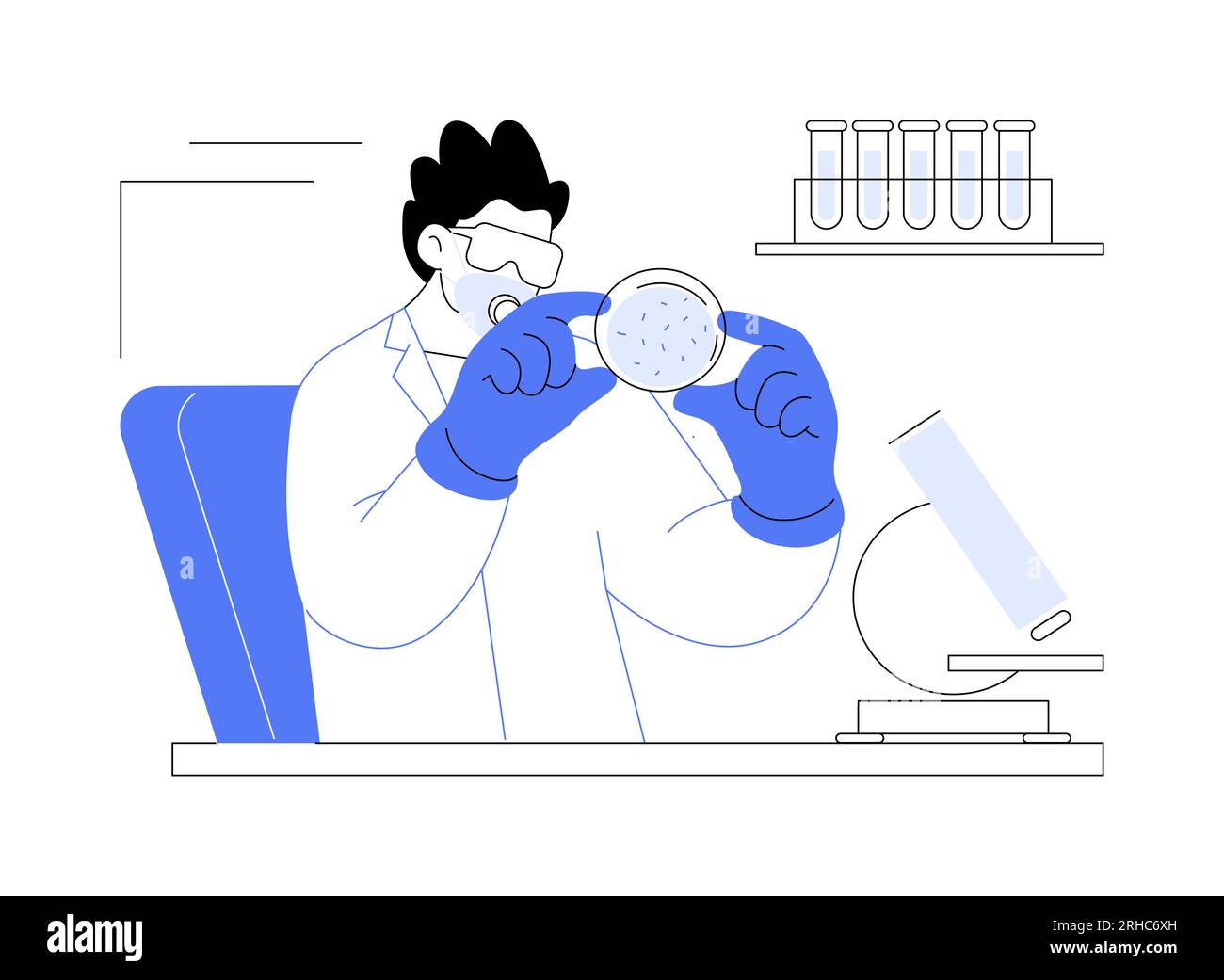 Environmental microbiology abstract concept vector illustration Stock ...