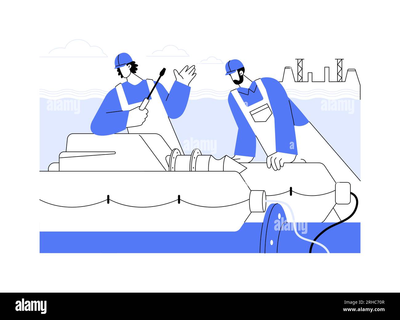 Wave power abstract concept vector illustration Stock Vector Image ...