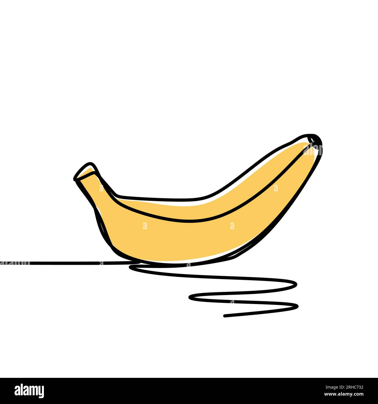 Creative banana vector and color illustration hi-res stock photography ...