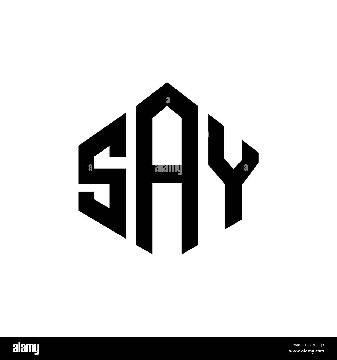 Letter say logo Black and White Stock Photos & Images - Alamy