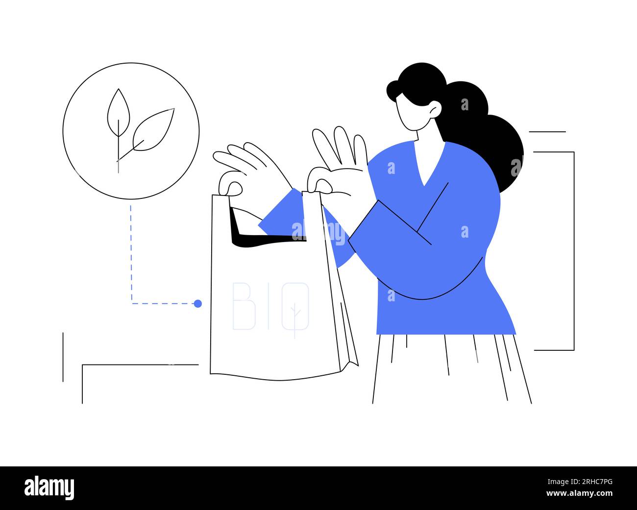 Bioplastics abstract concept vector illustration Stock Vector Image ...